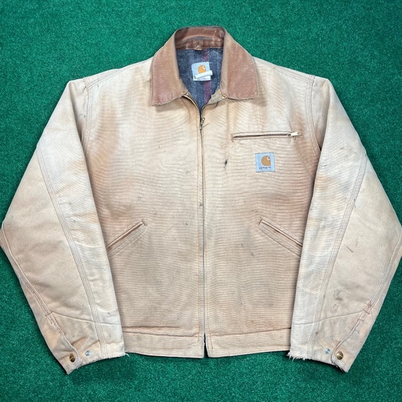 Carhartt | Jackets & Coats | Carhartt Vintage Faded Distressed Mens Med Detroit Blanket Lined ...
